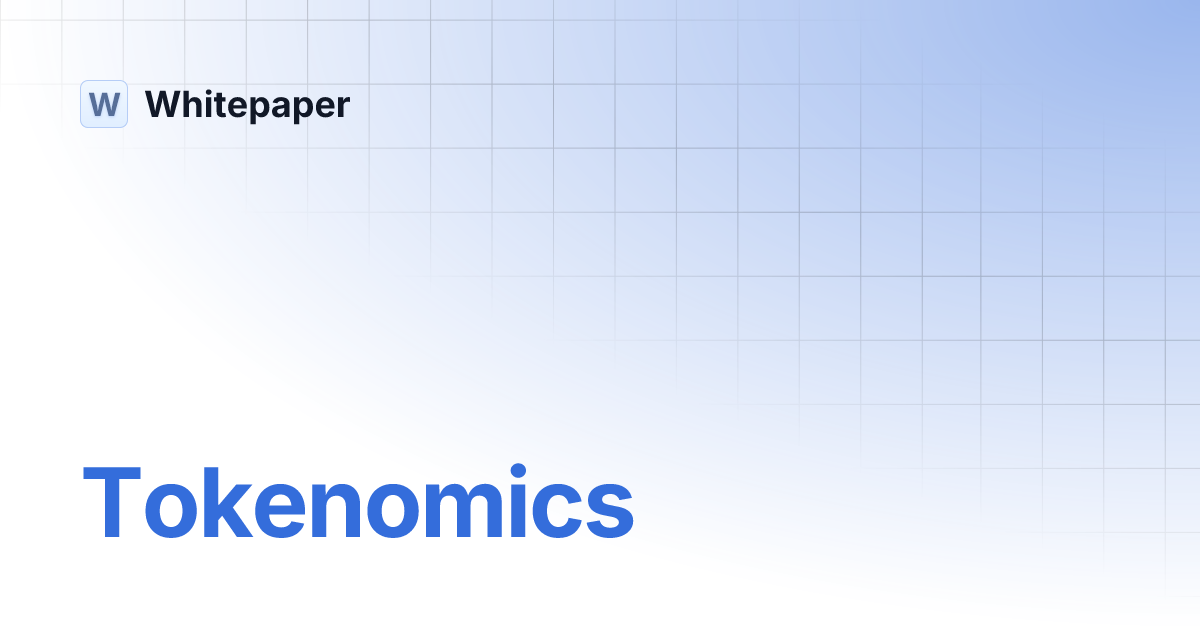 Tokenomics | Whitepaper