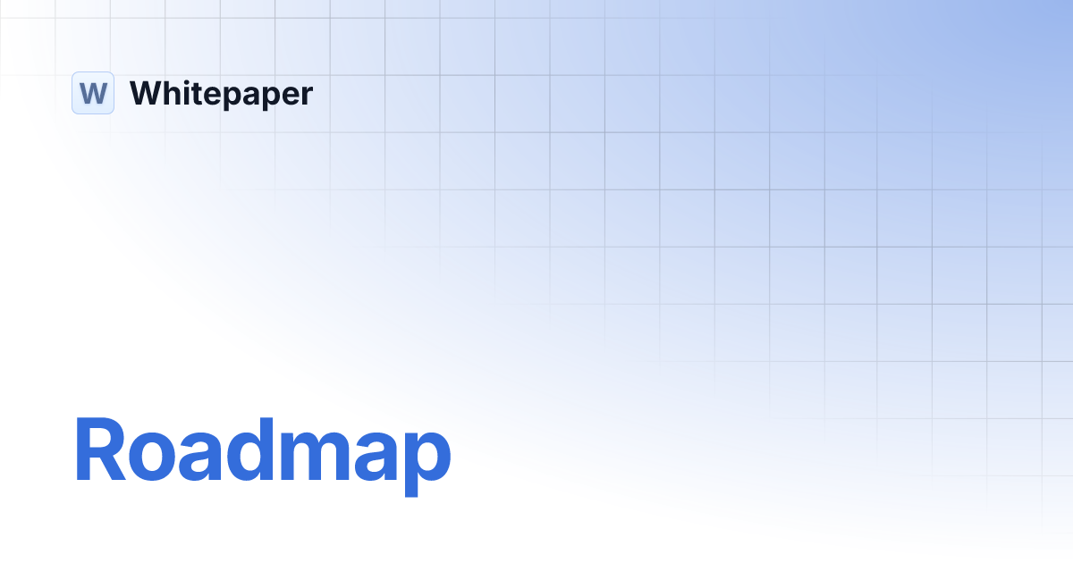Roadmap | Whitepaper